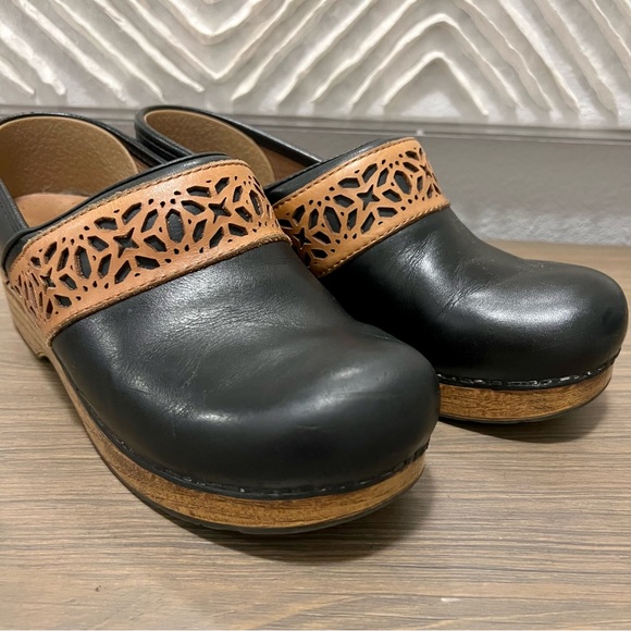 Dansko | Shoes | Danskopavan Professional Black Brown Laser Cut Leather ...